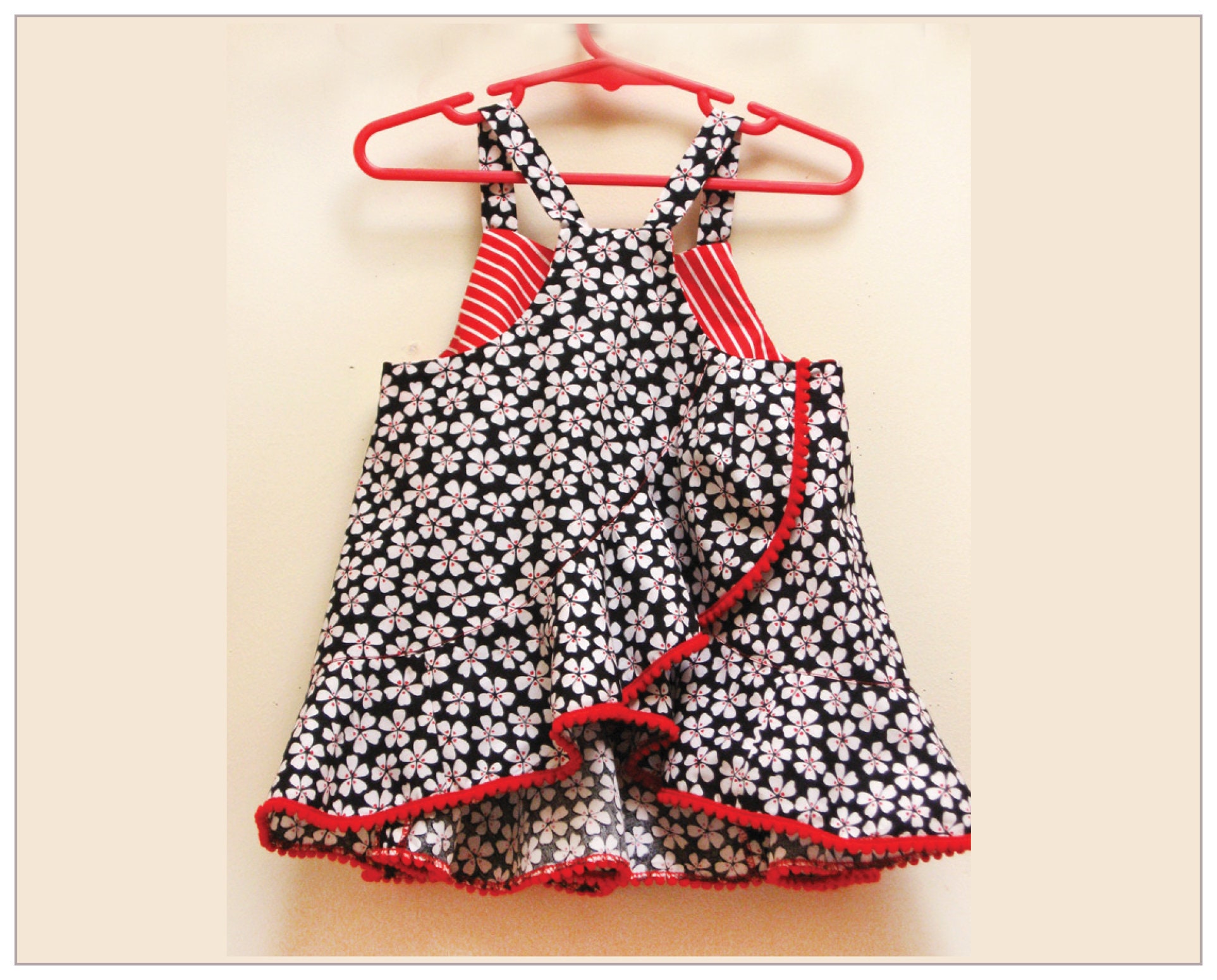 Girl's wrap-back top pdf sewing pattern Rio Top and Dress | Etsy