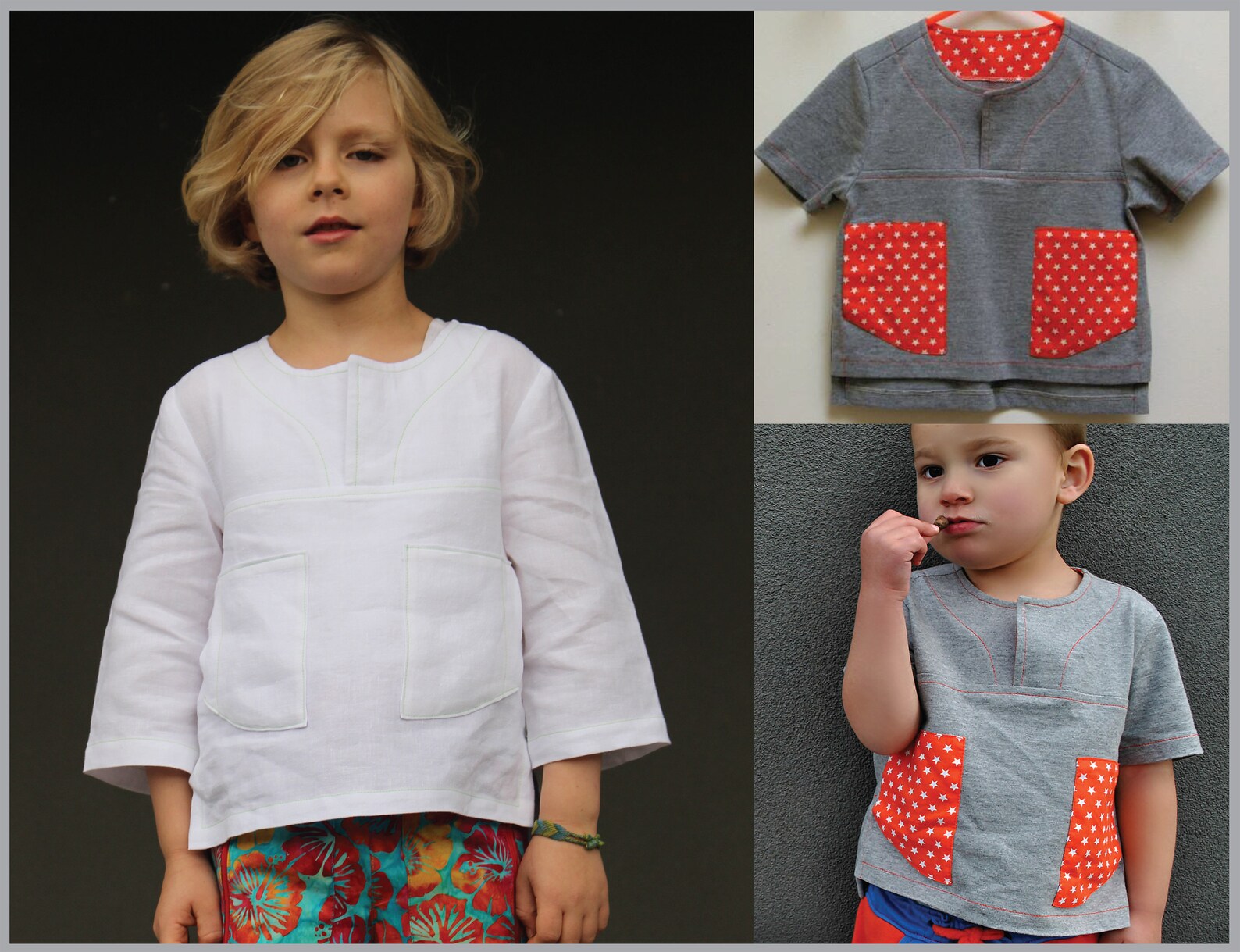 Summer Boys Shirt Sewing Pattern Kieran Shirt Kids Casual | Etsy