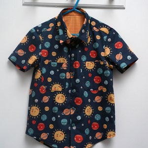 Boy's Shirt Pdf Sewing Pattern, Kid's School Shirt Sizes 3 to 14 Years ...