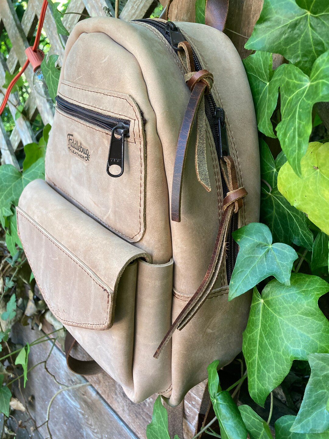 Leather Day Backpack Fullgrain Tan - Etsy