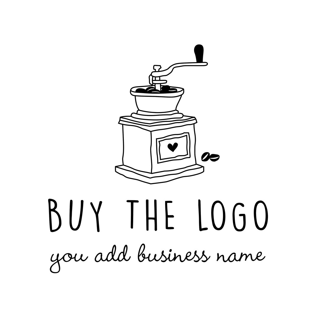 Coffee Logo, Coffee Grinder Logo, Coffee Roster Logo, Cafe Logo, Coffee ...