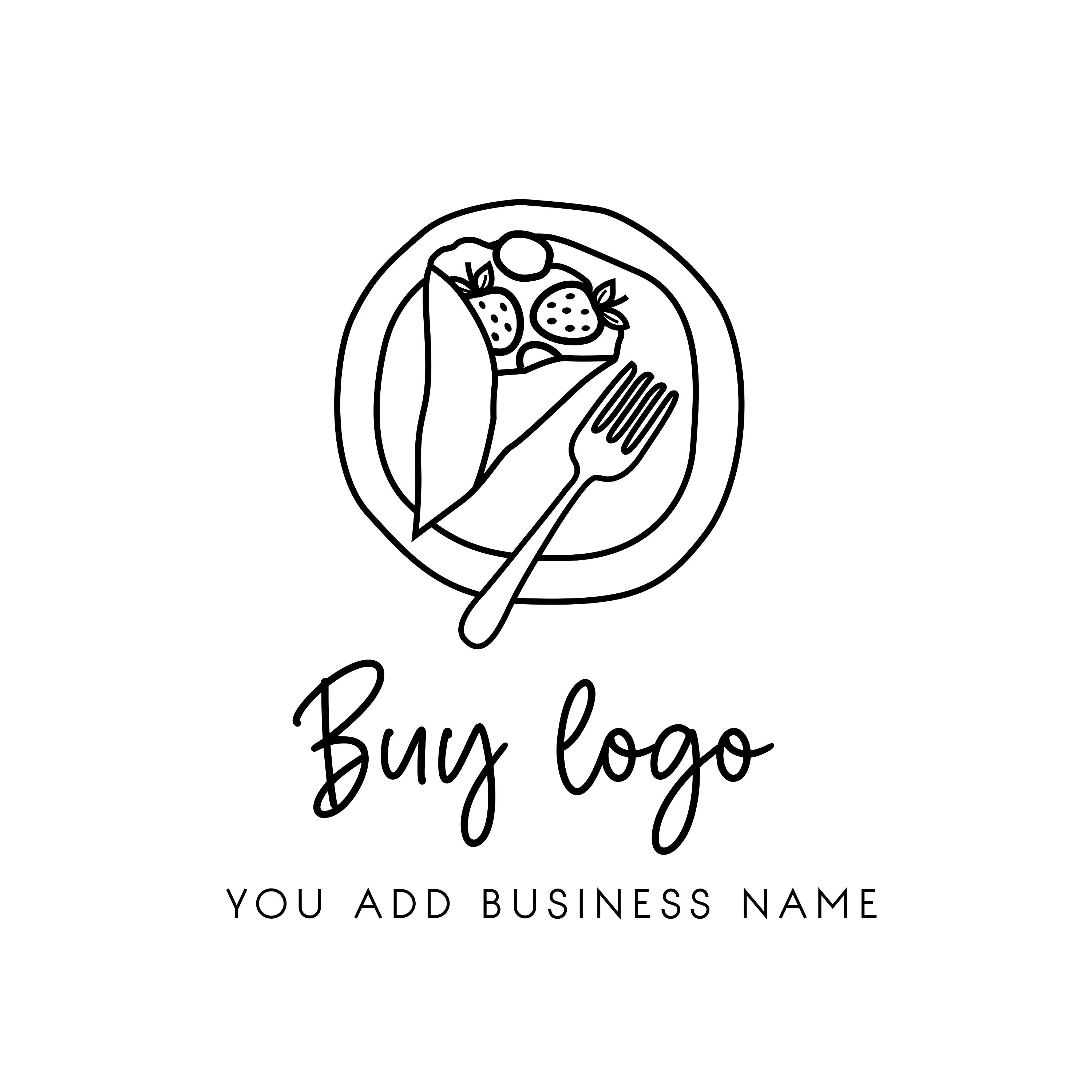 Crepes Logo, French Crepes Logo, Cafe Logo, Marketing, Graphic Design ...