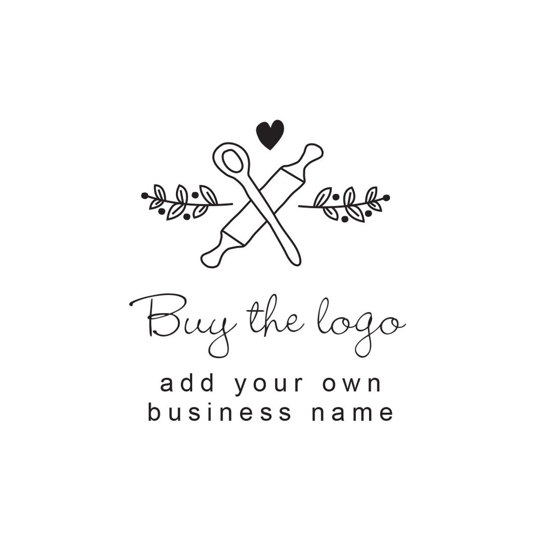 Baking Logo, Pre Made Logo, Cooking Class Logo, Food and Drinks Logo ...