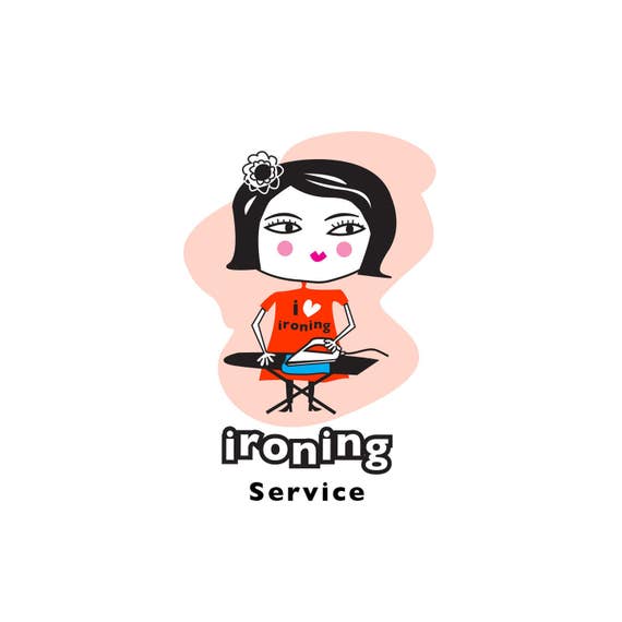 Ironing Services Logo Ironing Services Logo, Cleaning Logo, House