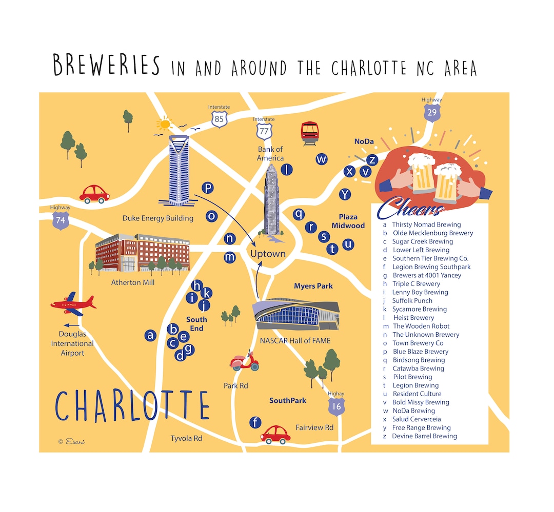 Custom Hand Drawn Style Maps Created for Various Events and Occasions ...