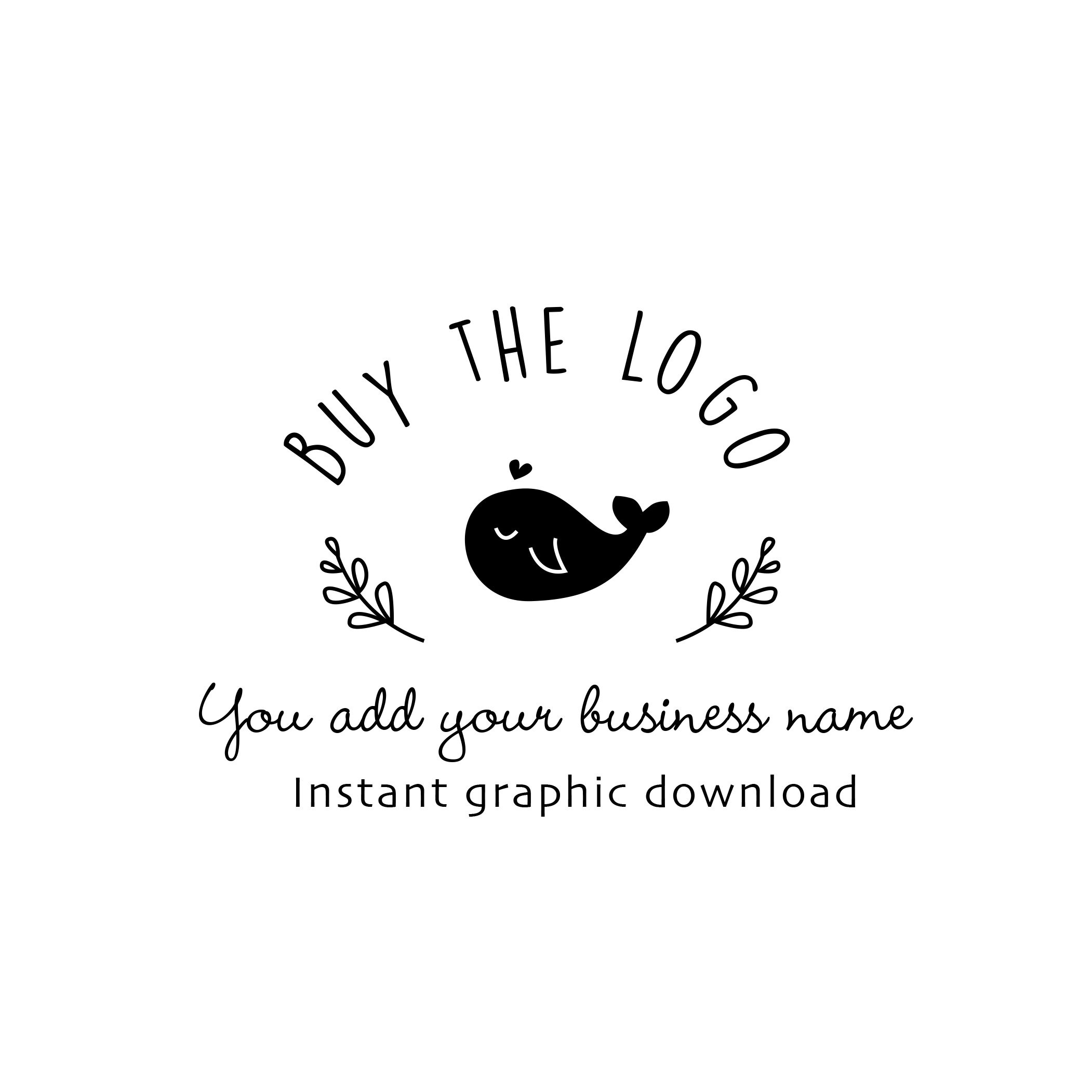 Whale Logo, Beach Cafe Logo, Ocean Logo, Fish Logo, Vacation Stay Logo ...