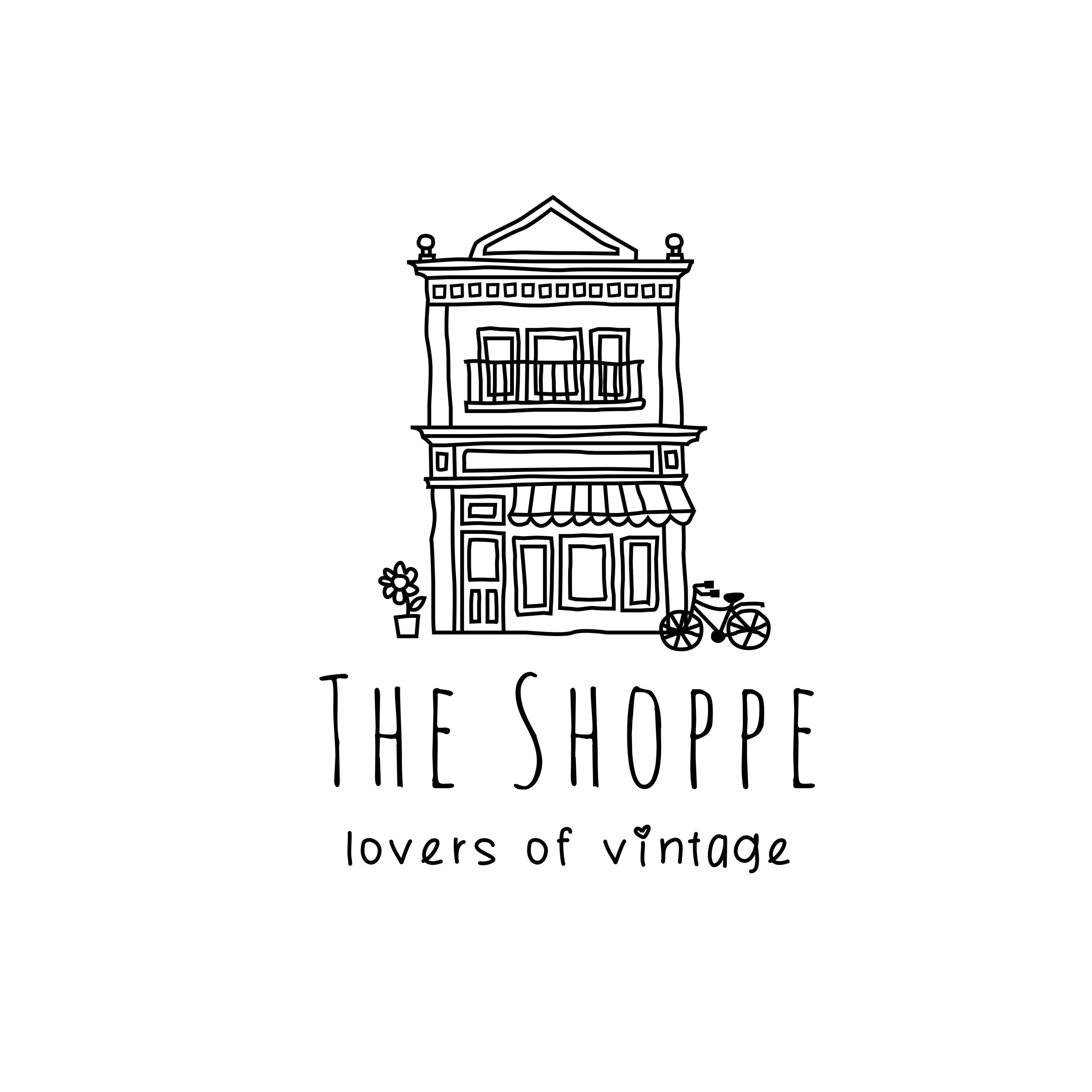 Vintage Shop Logo, Custom Shop/house Logo, Building Illustration ...