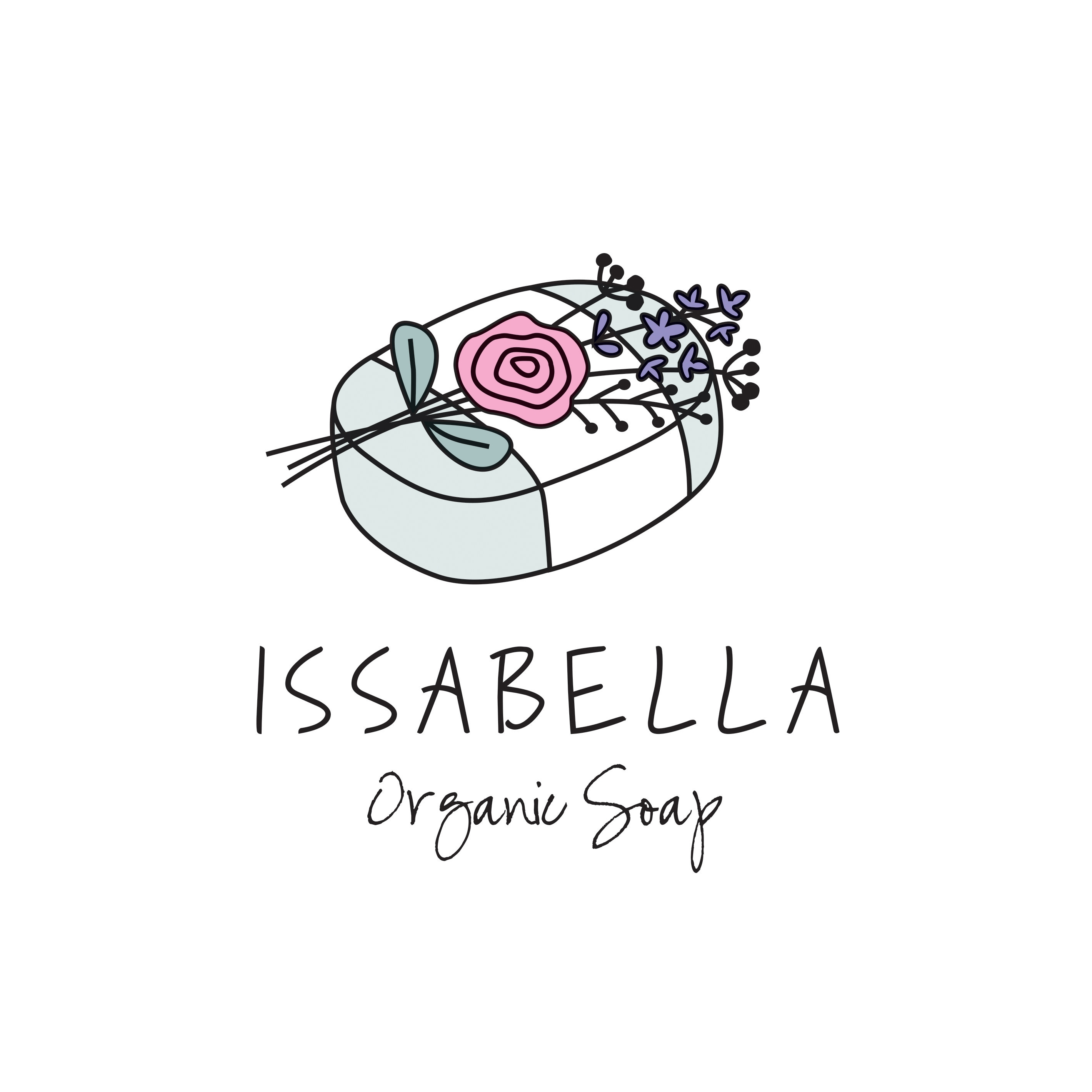 Hand Made Soap Logo, Instant Download Soap Logo, Soap and Flowers Logo ...
