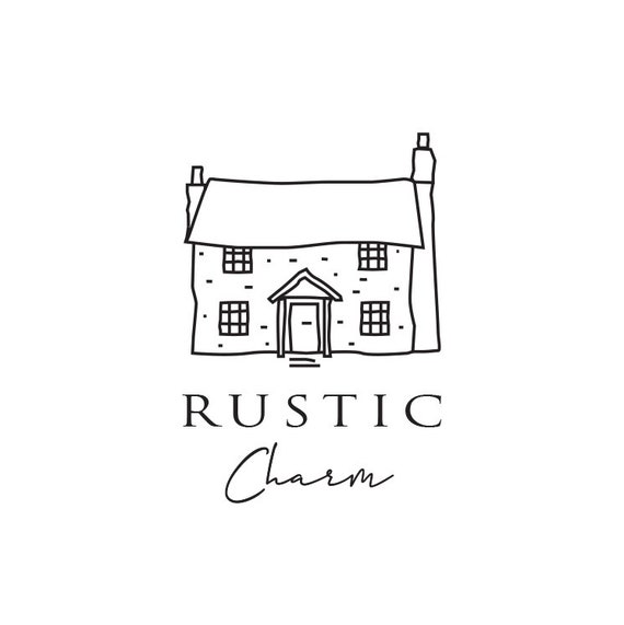 Rustic Cottage Logo Pre Made Logo Farm Logo Homewares Logo | Etsy