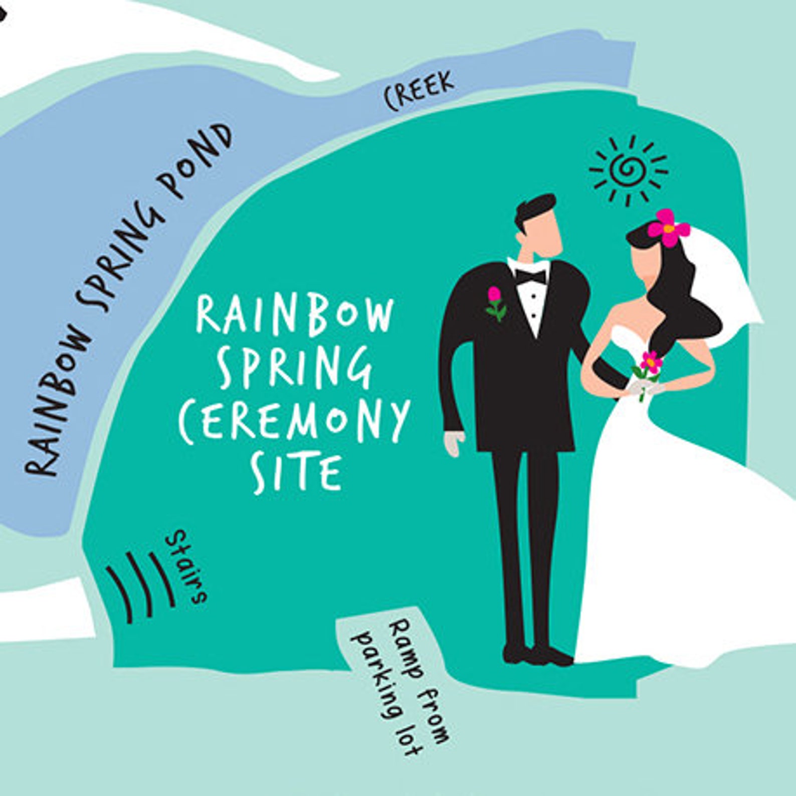 Map Illustration, Geography & Locale Map, Hand Drawn Style Map, Fun Map ...