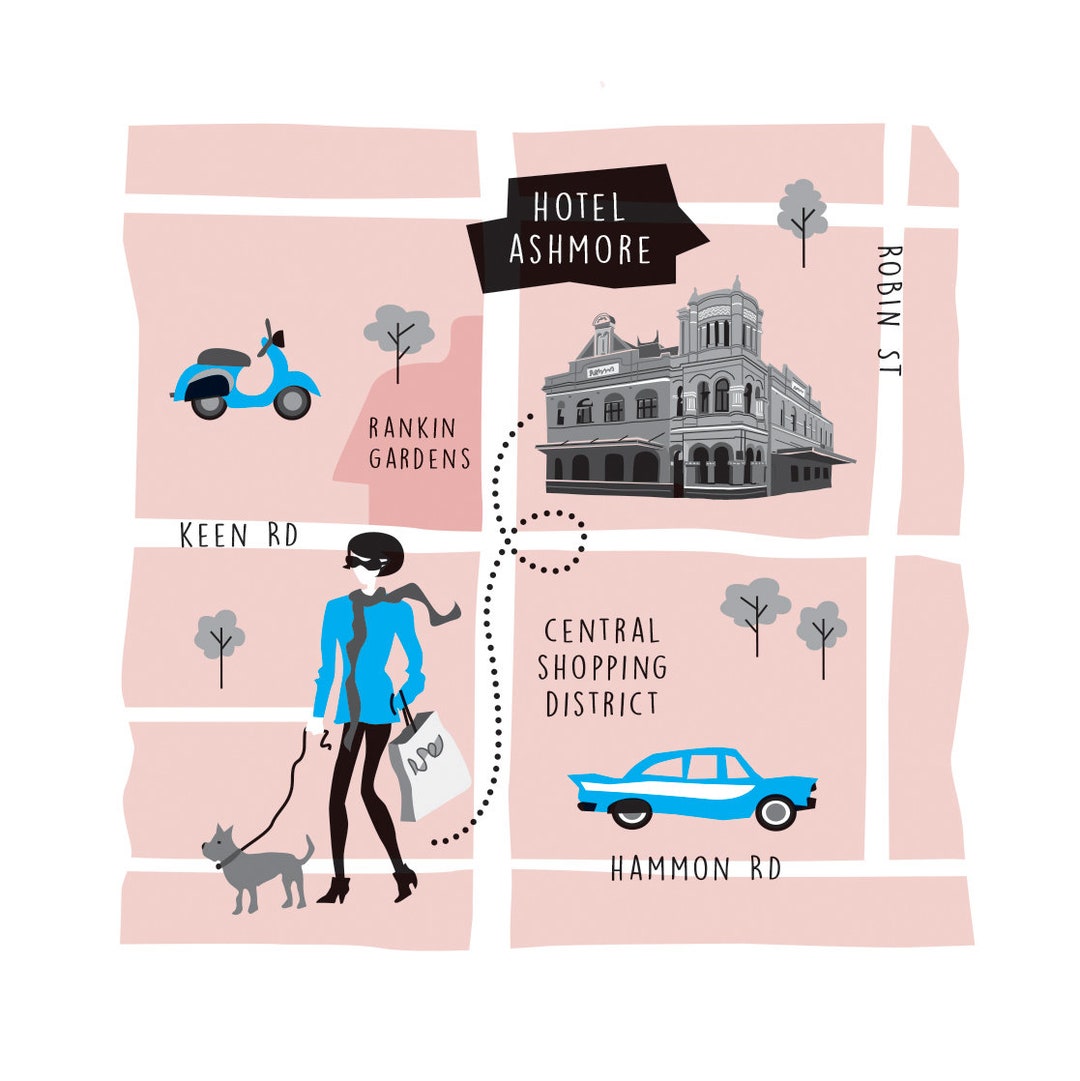 Custom Hand Drawn Style Maps Created for Various Events and Occasions ...