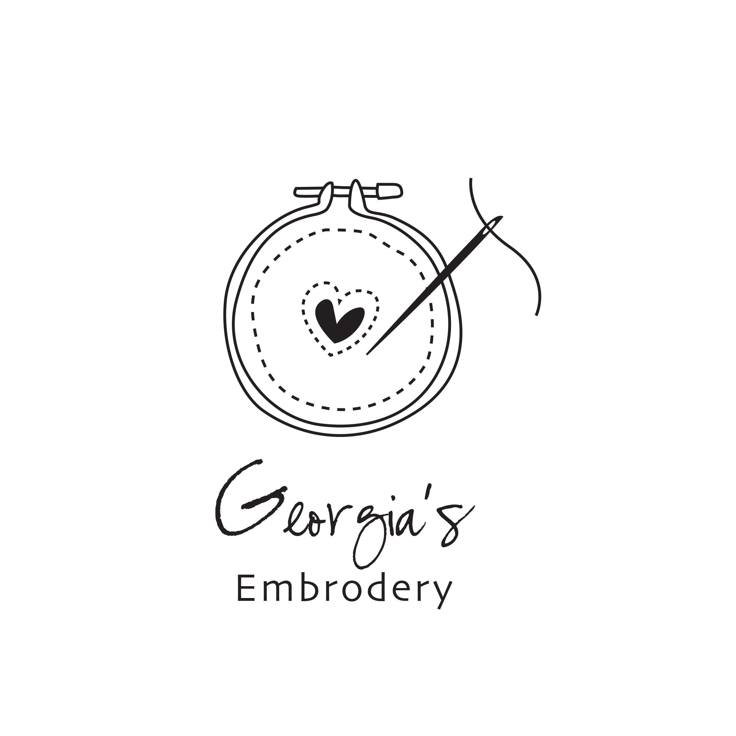 Sewing Logo, Embroidery Logo, Craft Logo, Cross Stitch Business, Hand ...