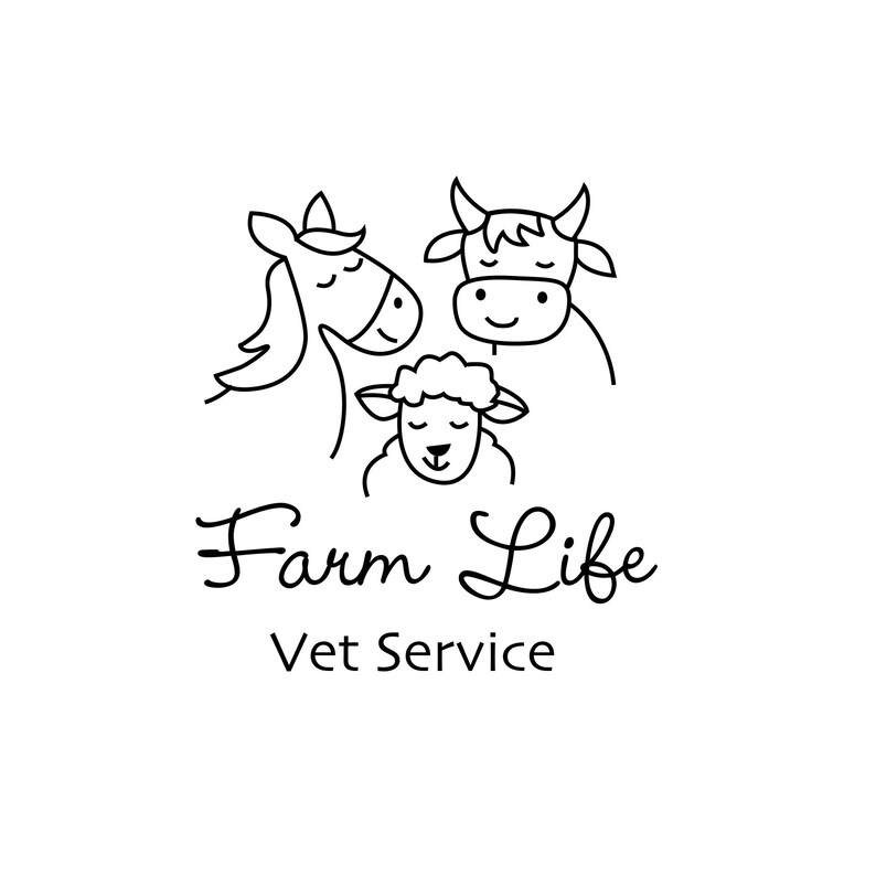 Vet Logo, Animal Logo, Farm Animals Logo, Country Animals Logo, Horse ...