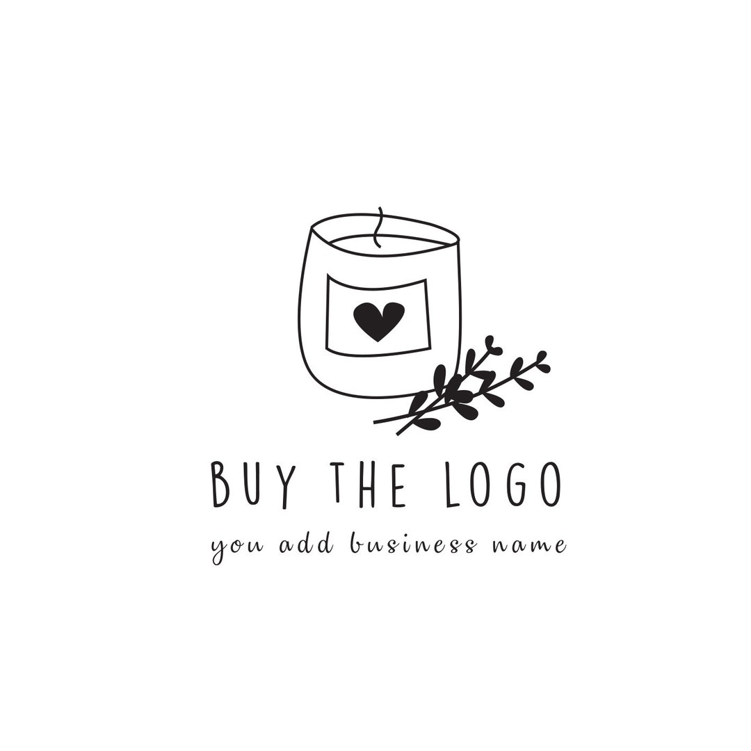 Candle Making Logo, Candle Graphic, Buy a Logo, Instant Logo, Candle ...