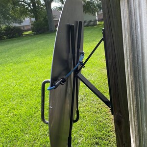 Wall or Fence Mounted Fire Pit Lid Stand Rack for Holding Firepit Lid ...