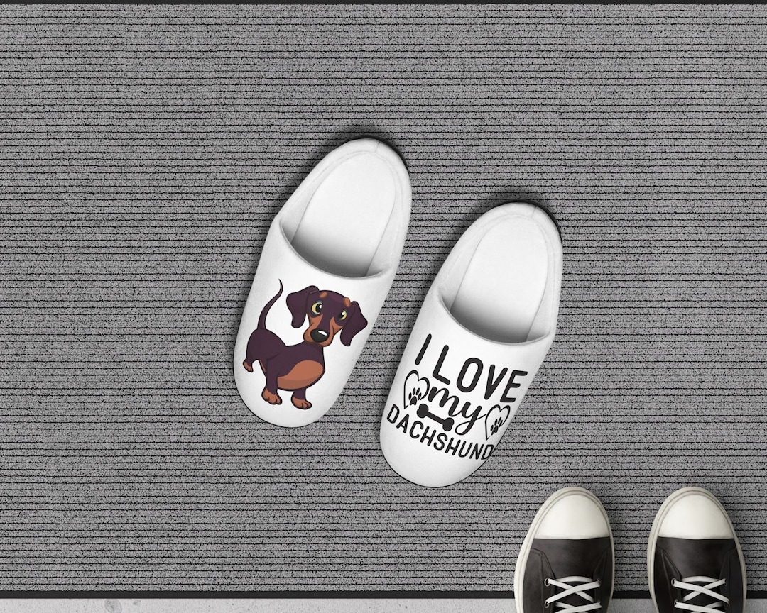 WOMEN'S INDOOR SLIPPERS, Cozy Dachshund Women's Slippers Perfect for ...
