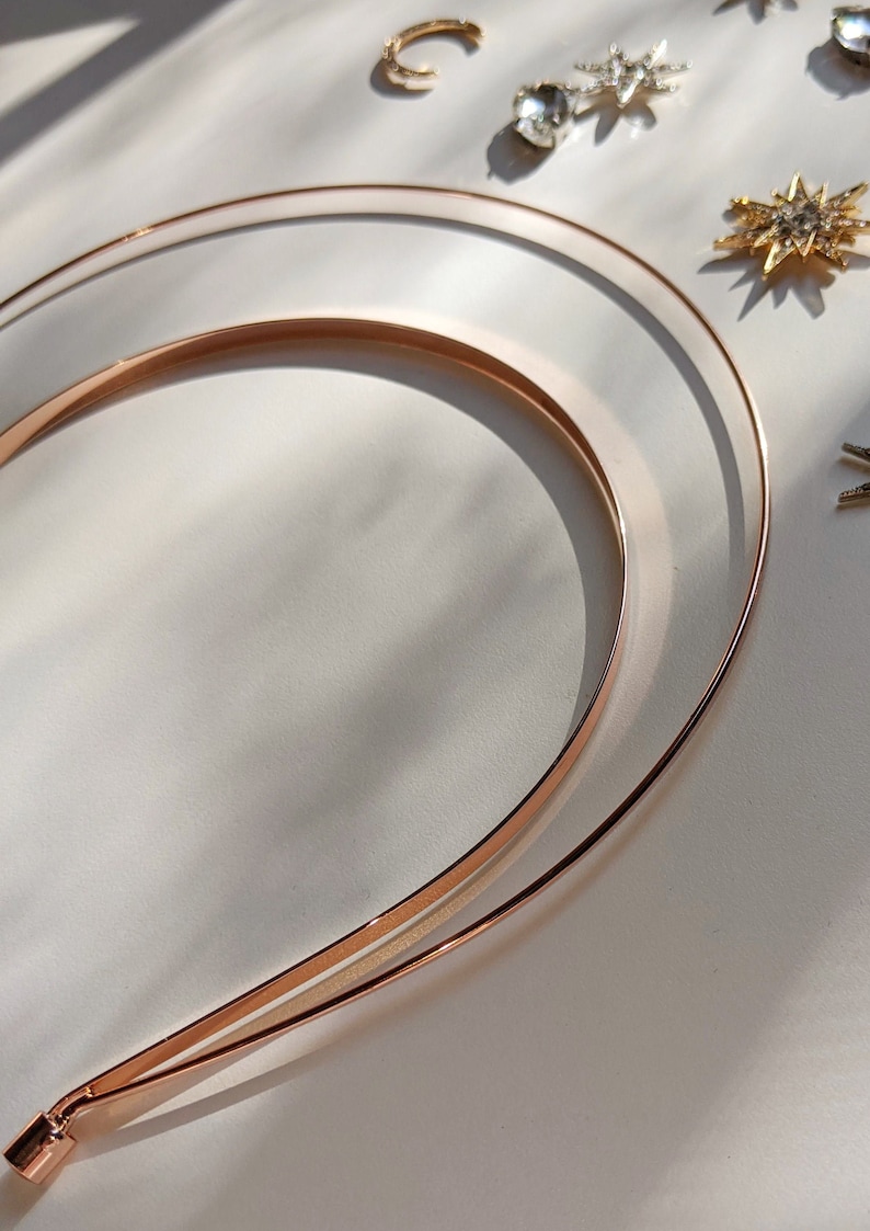 Simple Halo Headband, Double Hair Band, Wedding Bridal Hair, Minimalist ...