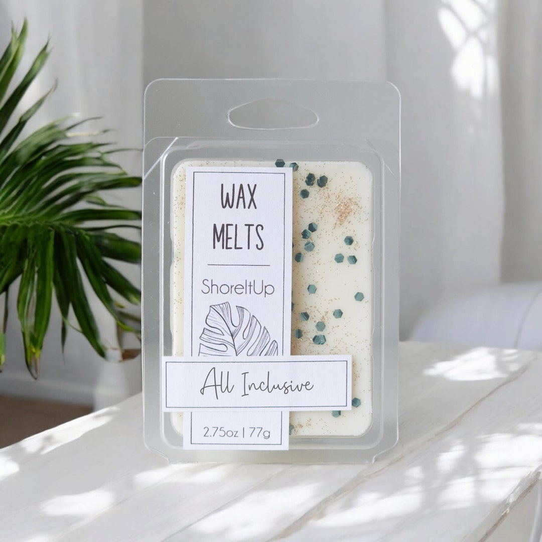 All Inclusive Wax Melts | This Cute Tropical Beach Soy Wax Melt is ...
