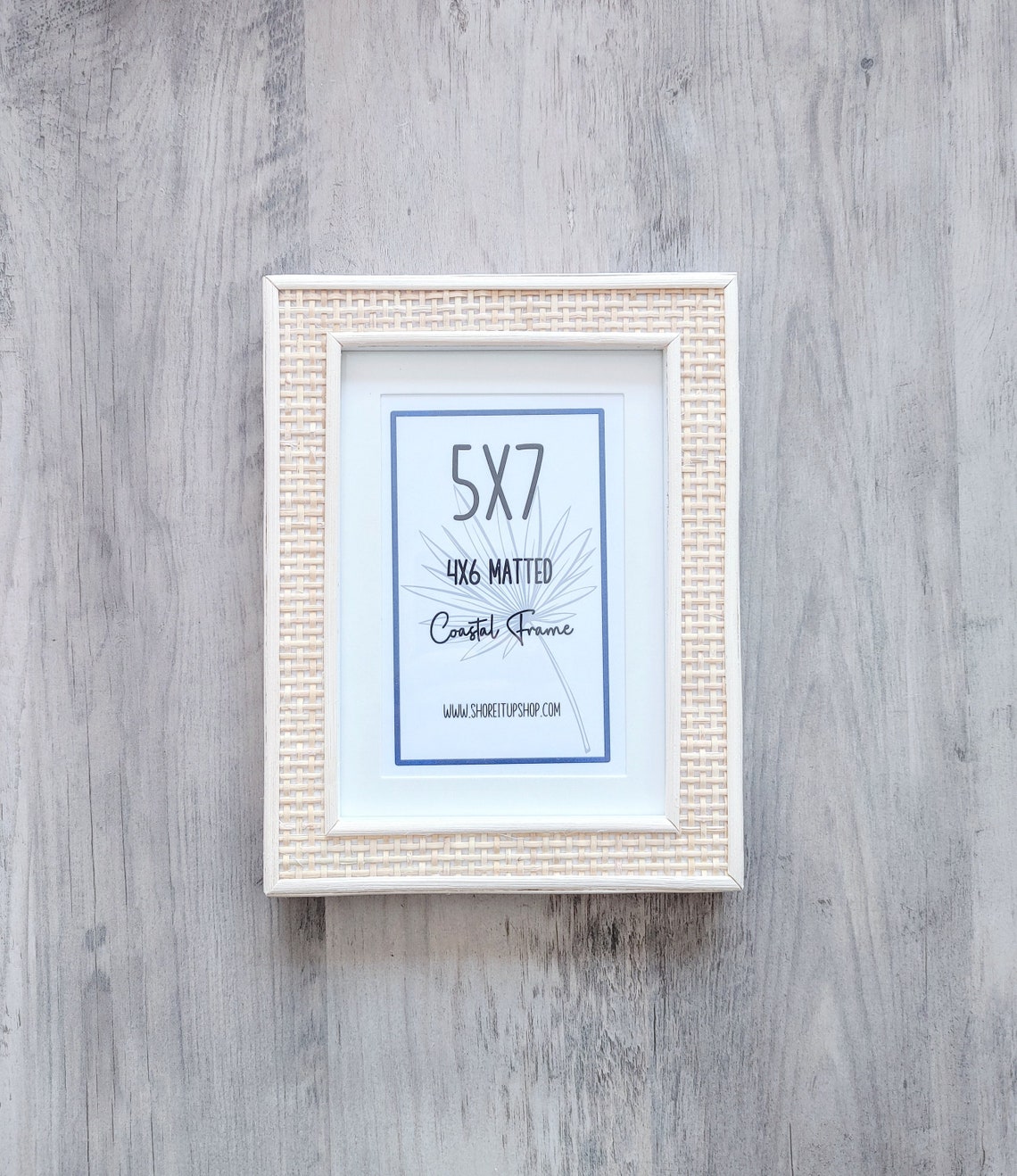 Rattan Style Frame Mid-century Modern Wall Hanging Frame - Etsy