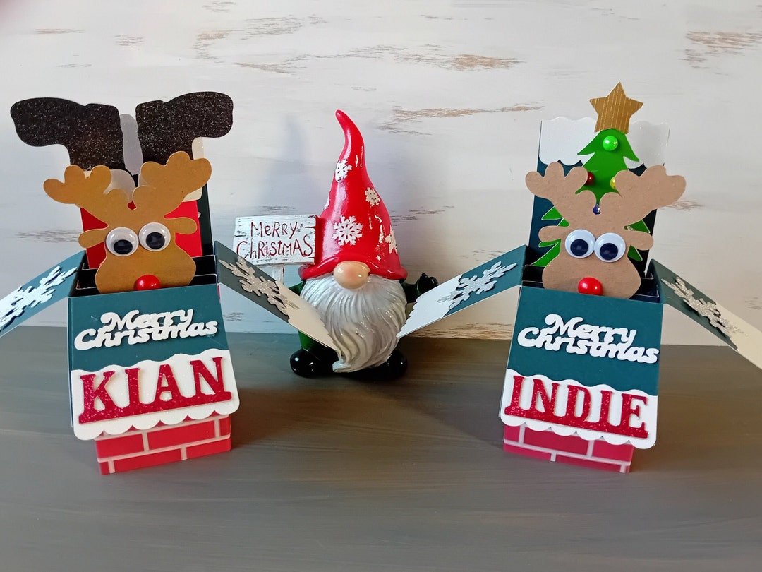 Personalised Large Pop up Box Christmas Card - Etsy