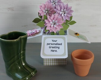Pop up Greenhouse Card, Cricut PNG, Plant Lover, Gardener, Box Card ...