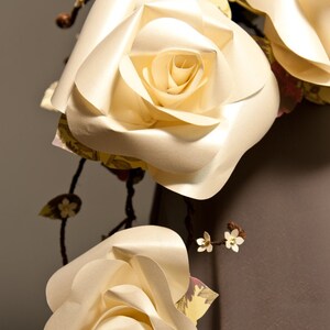 Paper Rose Woodland Vine Cascade Paper Flower Bouquet - Etsy