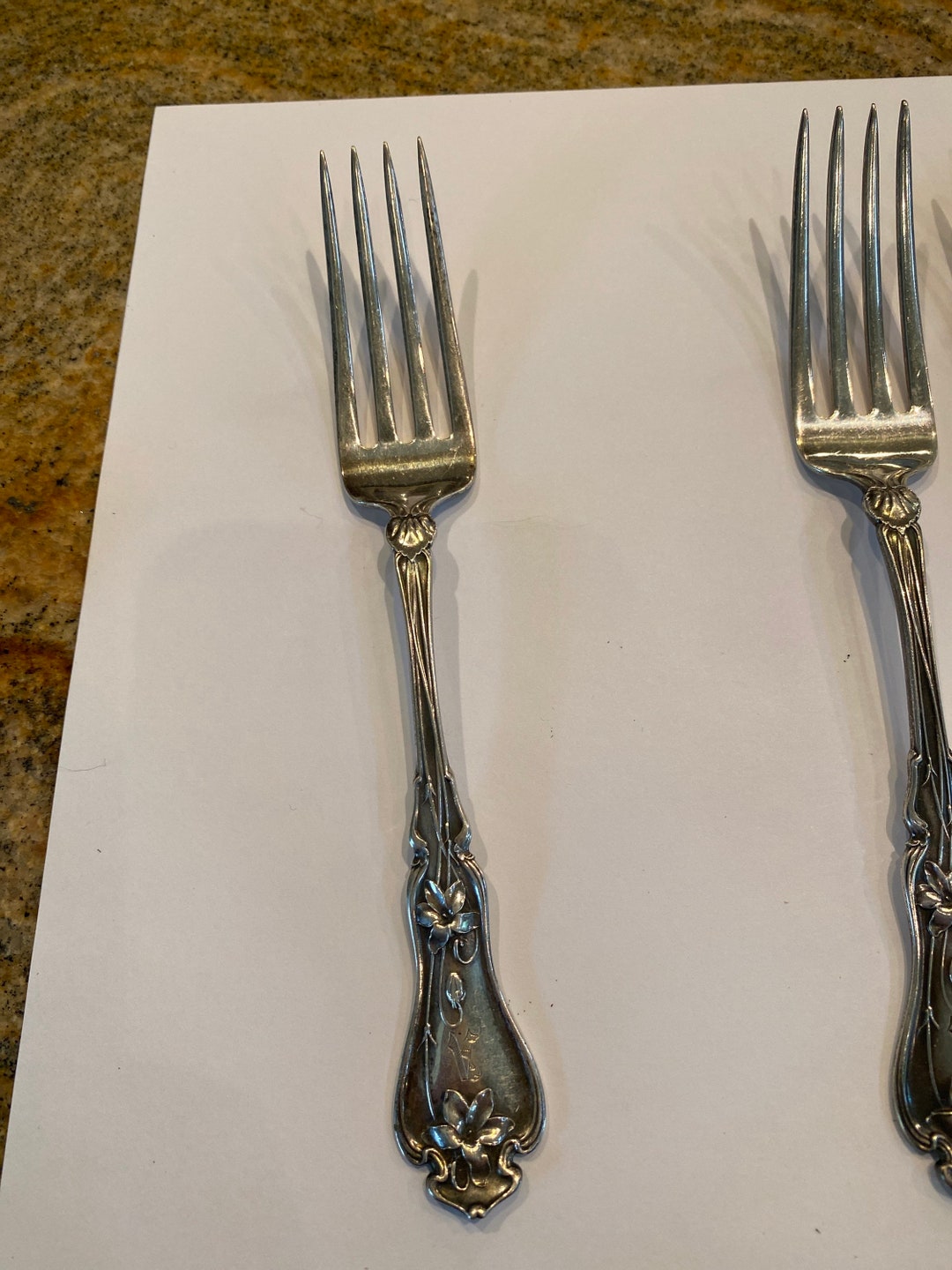 Sterling Silver Whiting Violet Fork Vintage Multiple Available - Etsy