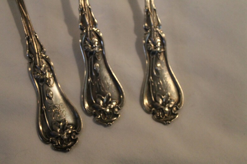 Sterling Silver Whiting Violet Tablespoon Serving Spoons - Etsy
