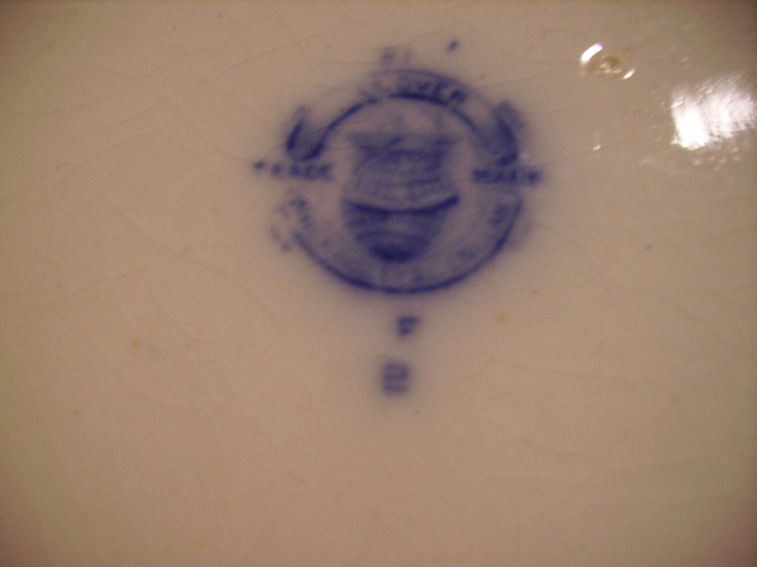 Flow Blue Clover Large Flat Soup Bowl Vintage Gorgeous - Etsy