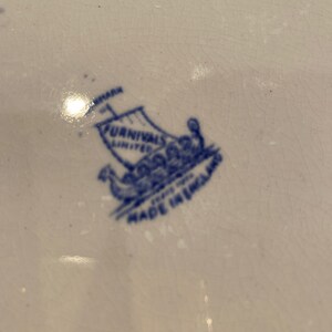 Furnivals Denmark Flow Blue English Platter Vintage - Etsy