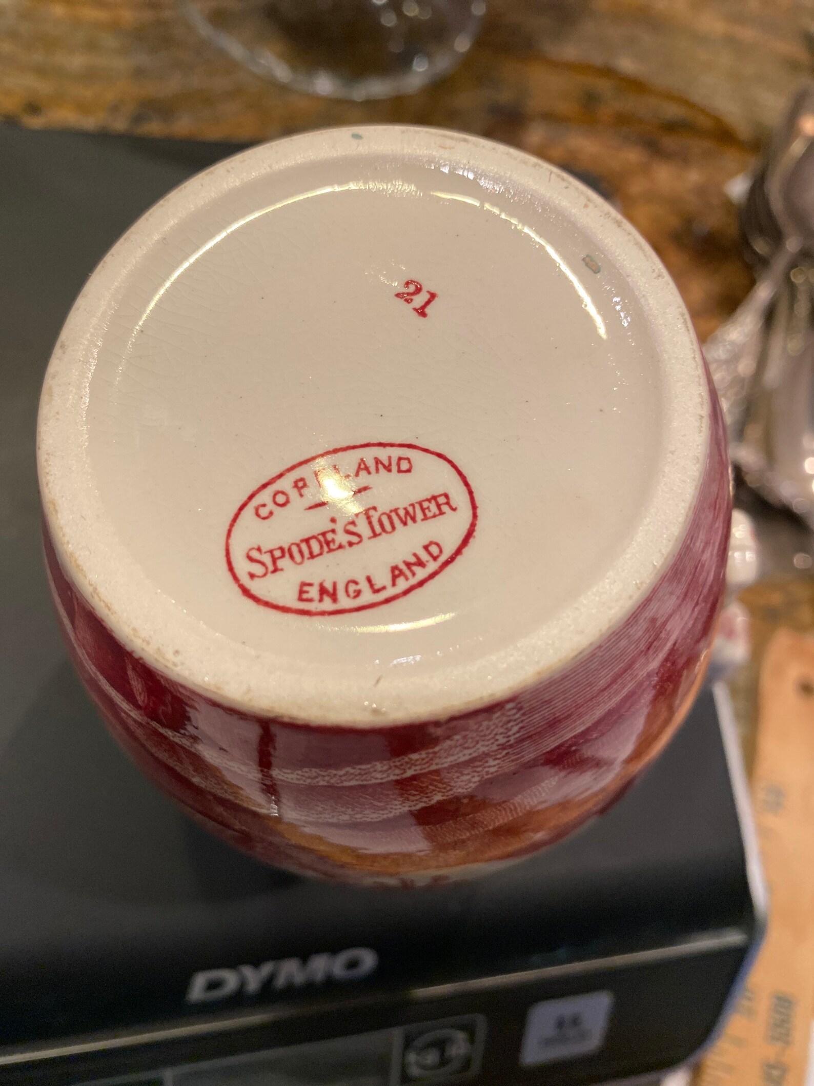 Copeland Spode’s Tower Vintage Syrup Pitcher Red Transferware - Etsy