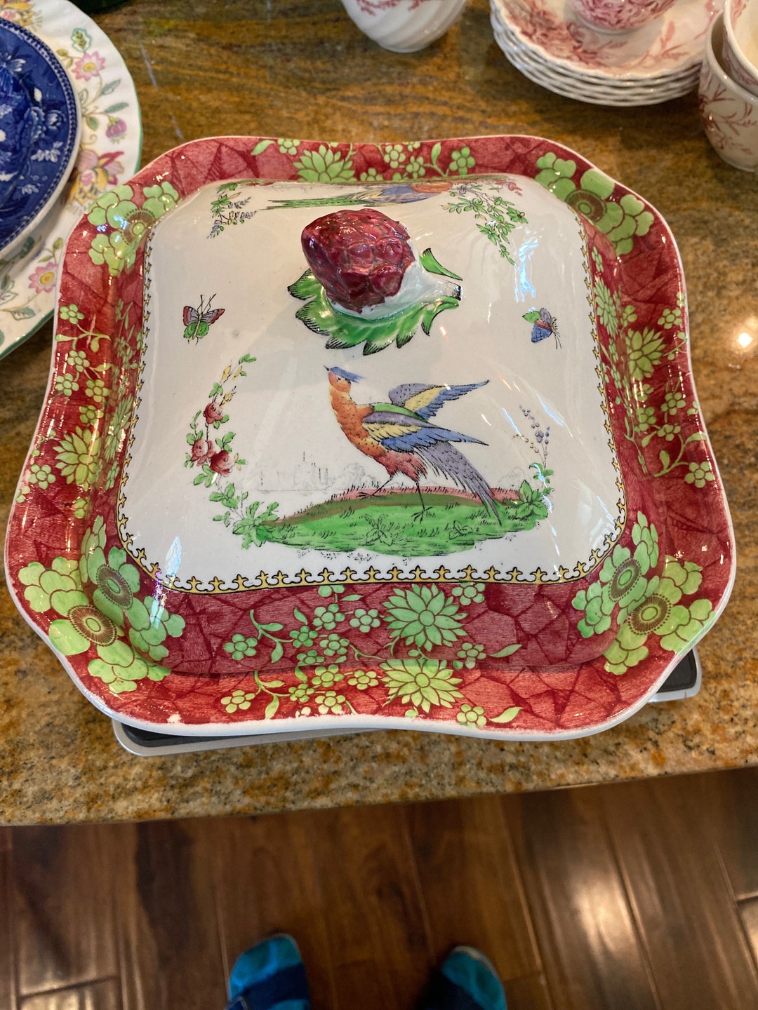 Copeland Spode Pheasants Covered Serving Dish Vintage - Etsy