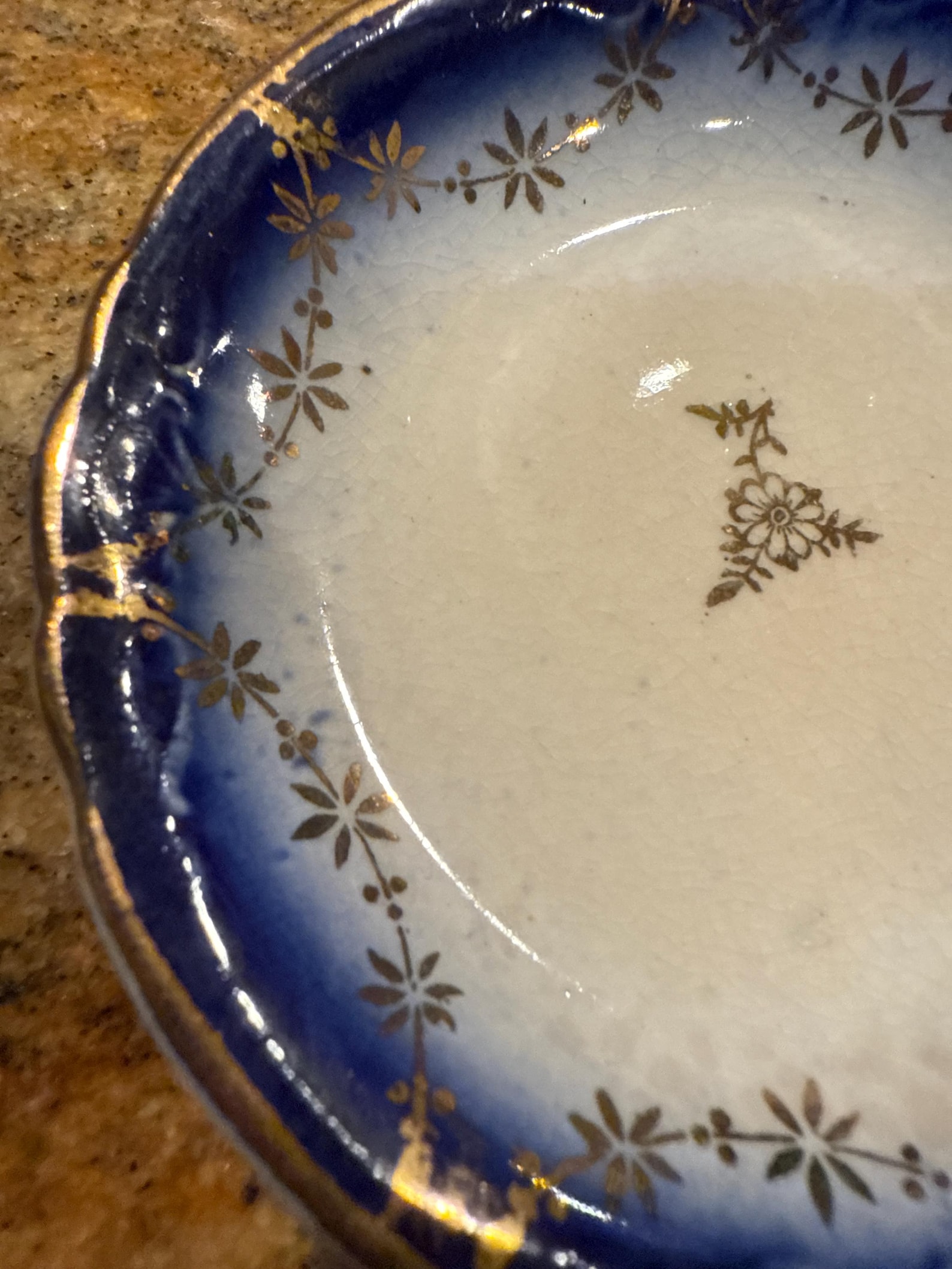 Flow Blue Butter Pat Vintage Gorgeous - Etsy