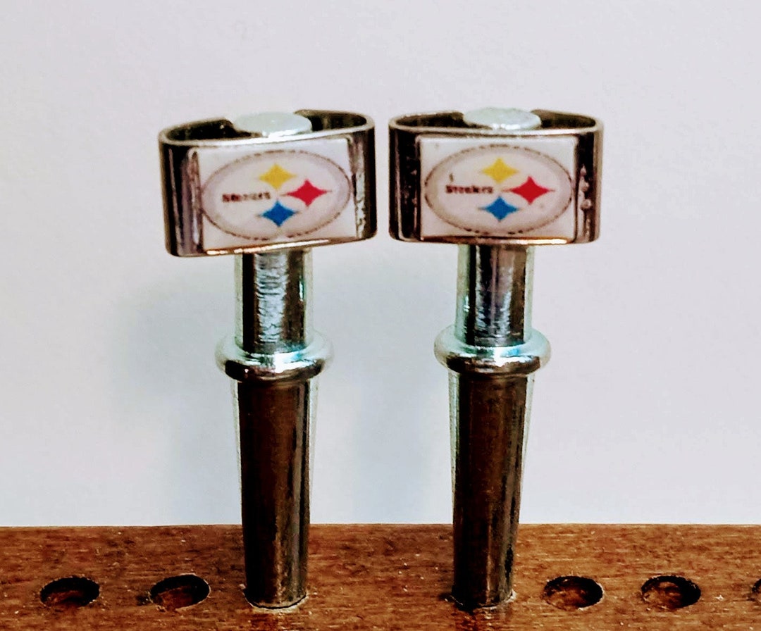 2 Steelers Cribbage Board Pegs Football on Silver Metal Pegs Sports ...