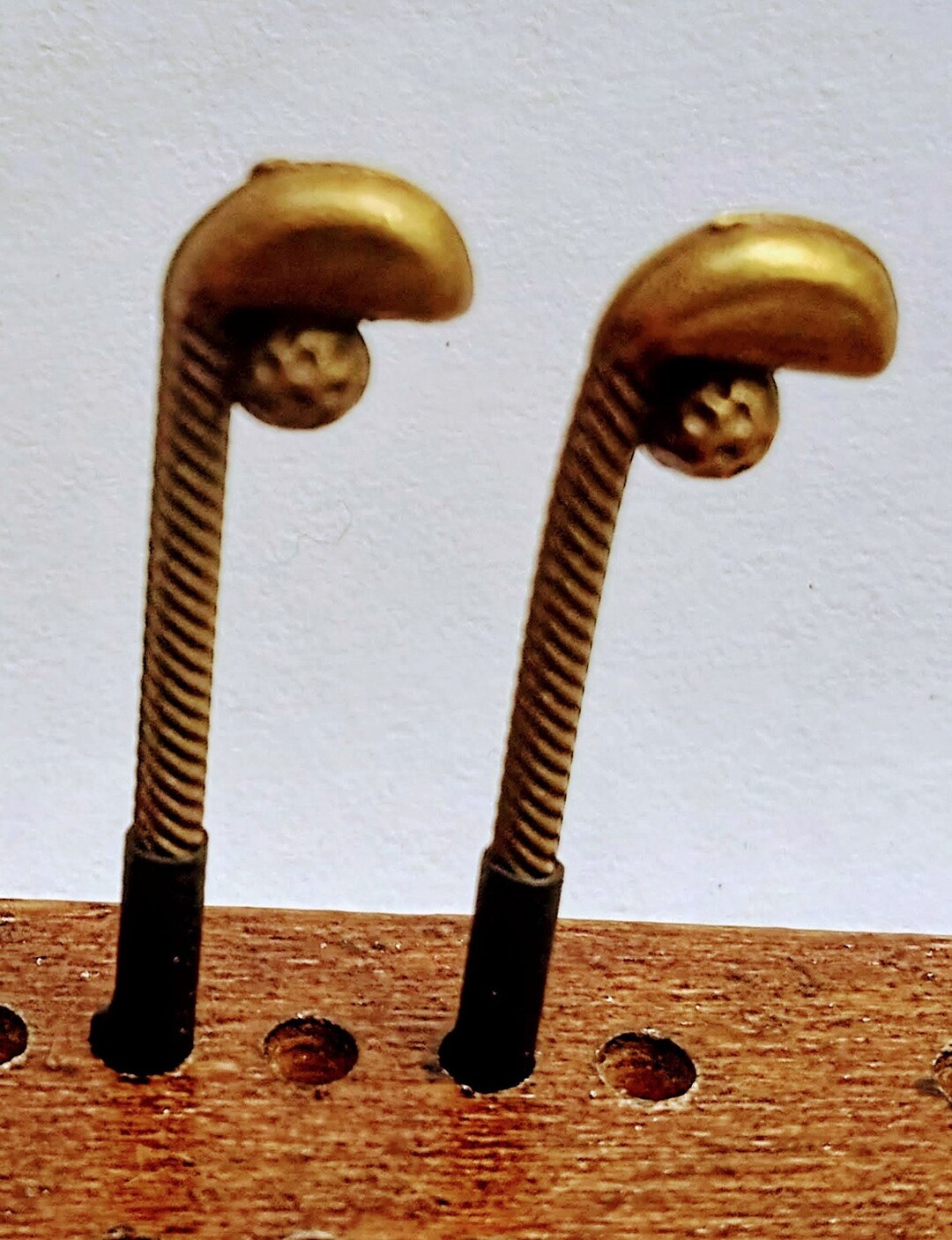 2 Cribbage Board Pegs Golf Clubs Dark Gold Tibetan Silver With Free ...