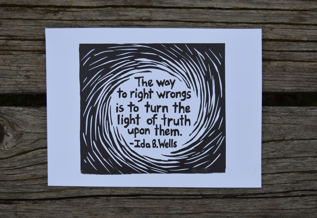 Ida B. Wells Quote Print - Etsy