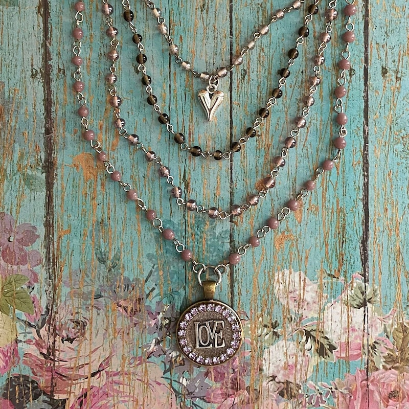 Multi Layer Necklace - Etsy