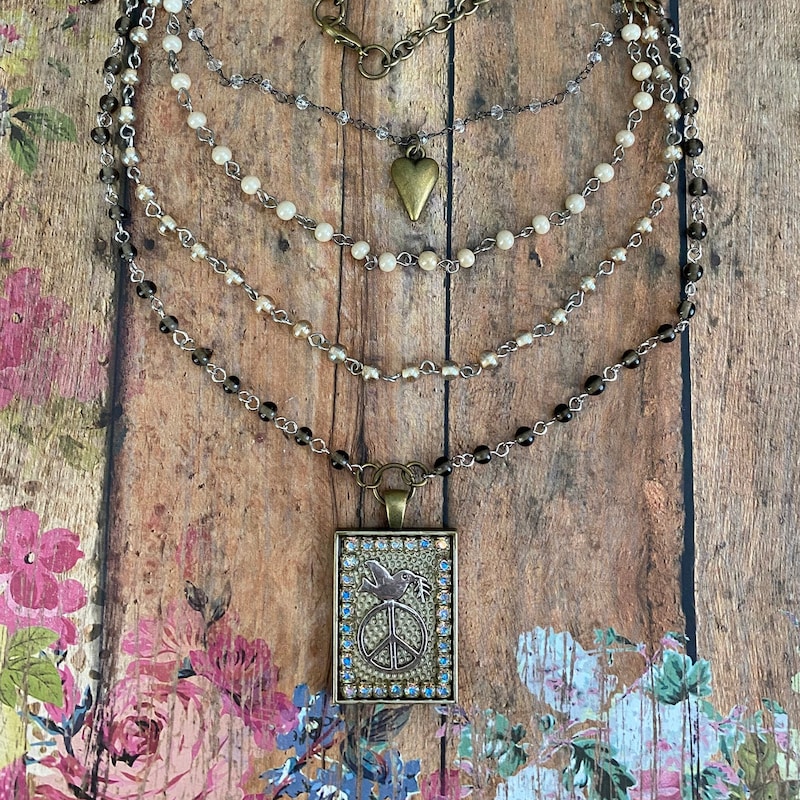 Hippie Boho Necklace - Etsy