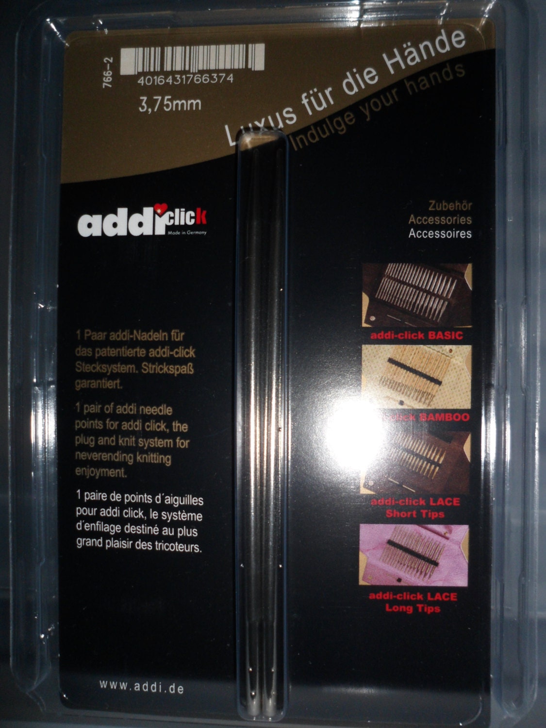 Addi Click Interchangeable Needles Long Lace Tips (766-2) - Etsy