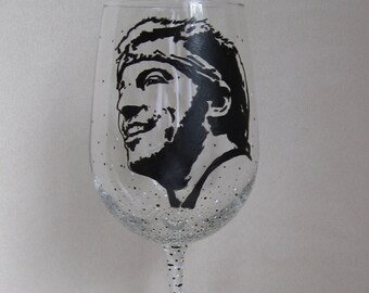 Bruce Springsteen Hand Painted Stemless Wine Glass | Etsy