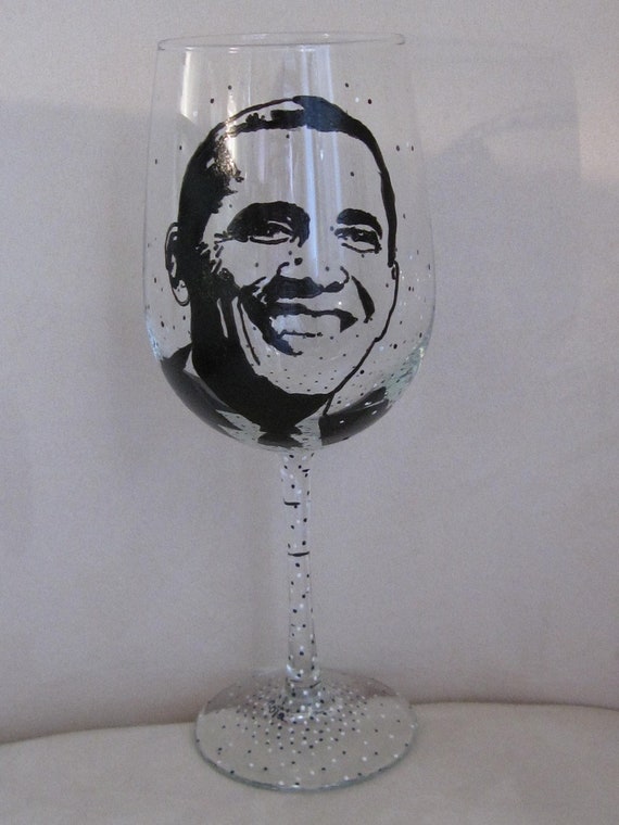 Obama With Champagne Glass