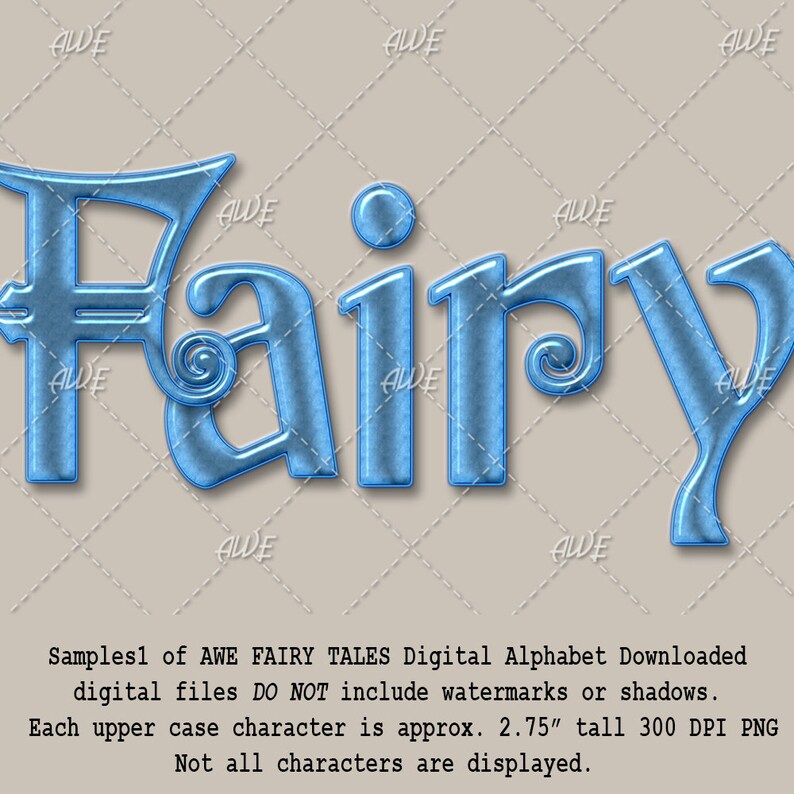 Fairy Tales Digital Alphabet by Awesomescrapper - High Quality, 300 DPI ...