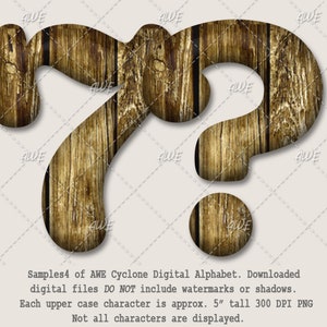 Cyclone Digital Alphabet by Awesomescrapper - High Quality, 300 DPI ...