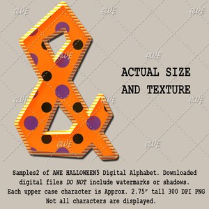 Halloween5 Digital Alphabet by Awesomescrapper - High Quality, 300 DPI ...