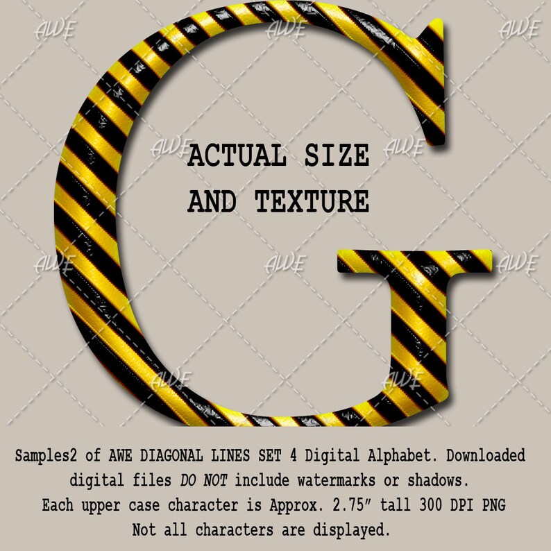 Diagonal Lines Set 4 Digital Alphabet by Awesomescrapper - Etsy