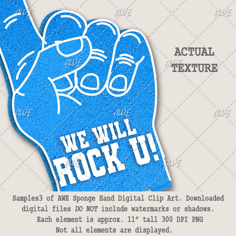 Sponge Hand Digital Clip Art by AwesomeScrapper High | Etsy