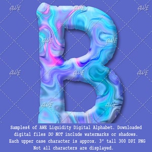 Liquidity Digital Alphabet by Awesomescrapper, High Quality 300 DPI ...