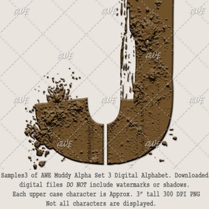Muddy Alpha Set3 Digital Alphabet by Awesomescrapper – High Quality ...