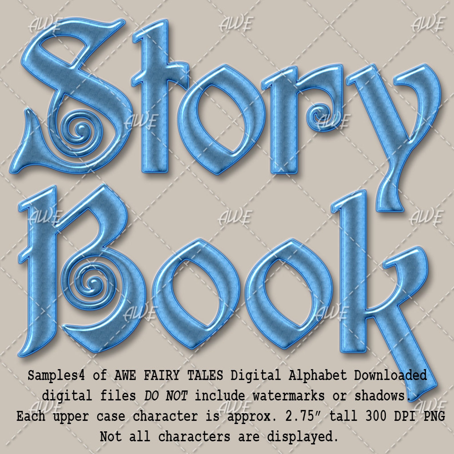 Fairy Tales Digital Alphabet by Awesomescrapper - High Quality, 300 DPI ...