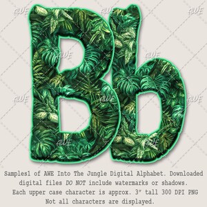 Into the Jungle Digital Alphabet by Awesomescrapper, High Quality 300 ...